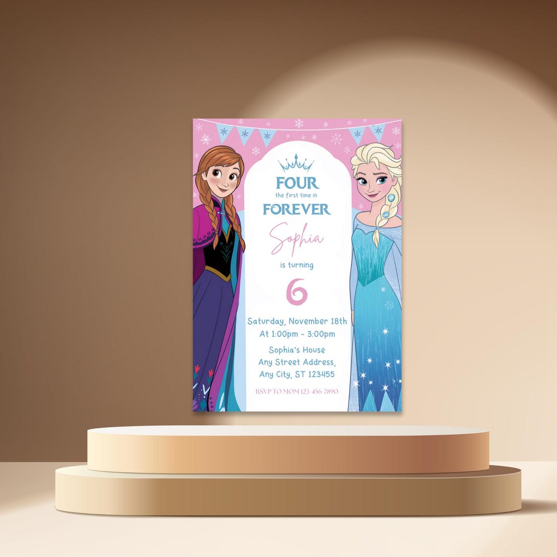 Frozen Elsa Birthday Video Invitation, Elsa Invitation, Elsa Animated ...