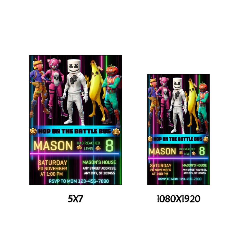 Editable Birthday Invitation With Thank You Card Included | Birthday ...