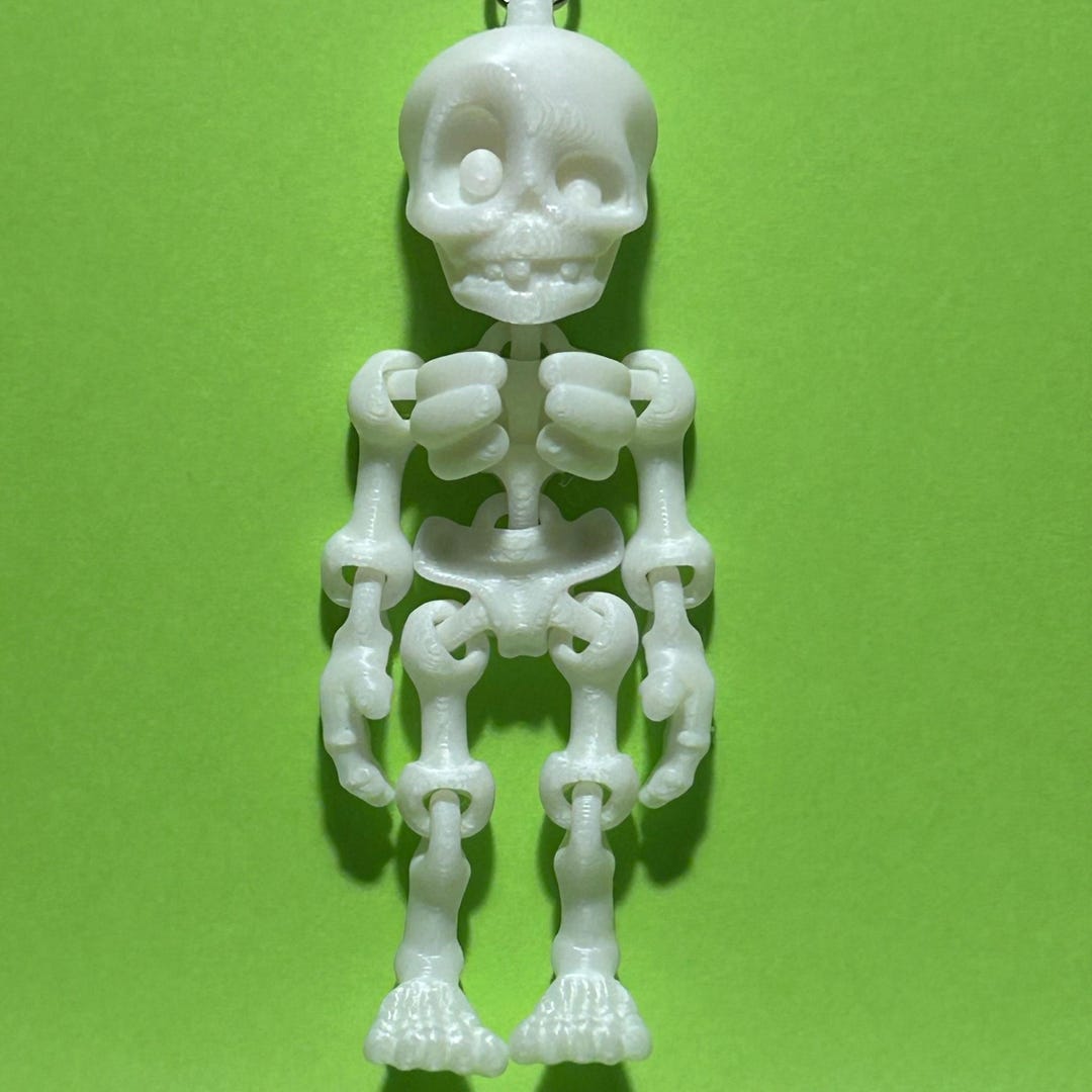 3D Printed Skeleton - Mini Skeleton Keychain - Skeleton Toy - Etsy