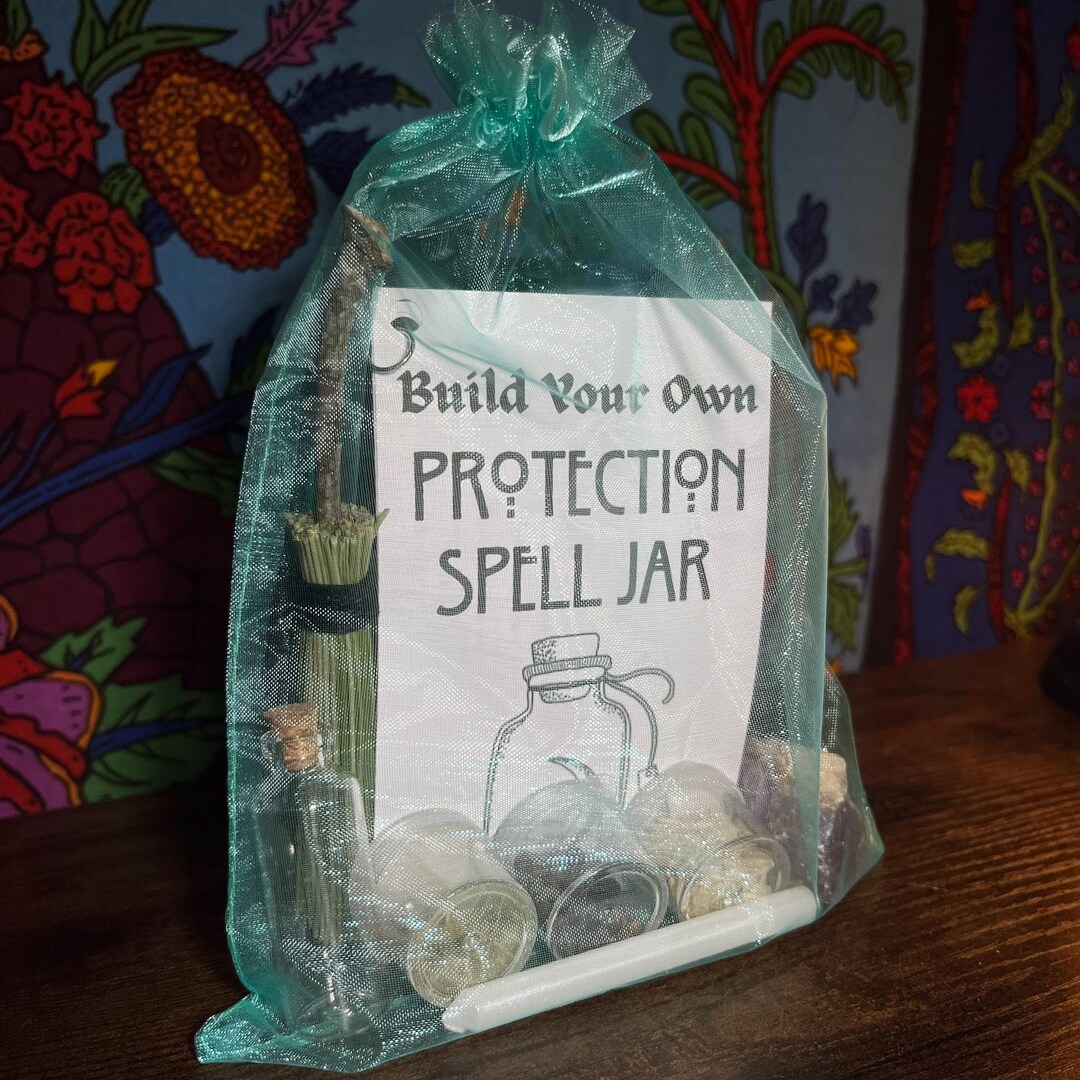 Protection Spell Jar Kit – Build Your Own Magic | Spell Jar Starter Kit ...