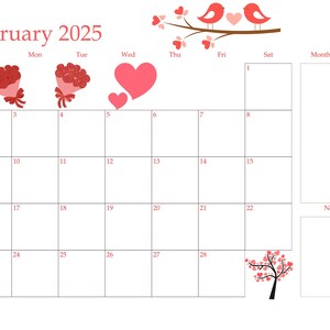 2025 Kids Calendar Printable: Animated Monthly Planner (2 PDF) - Etsy