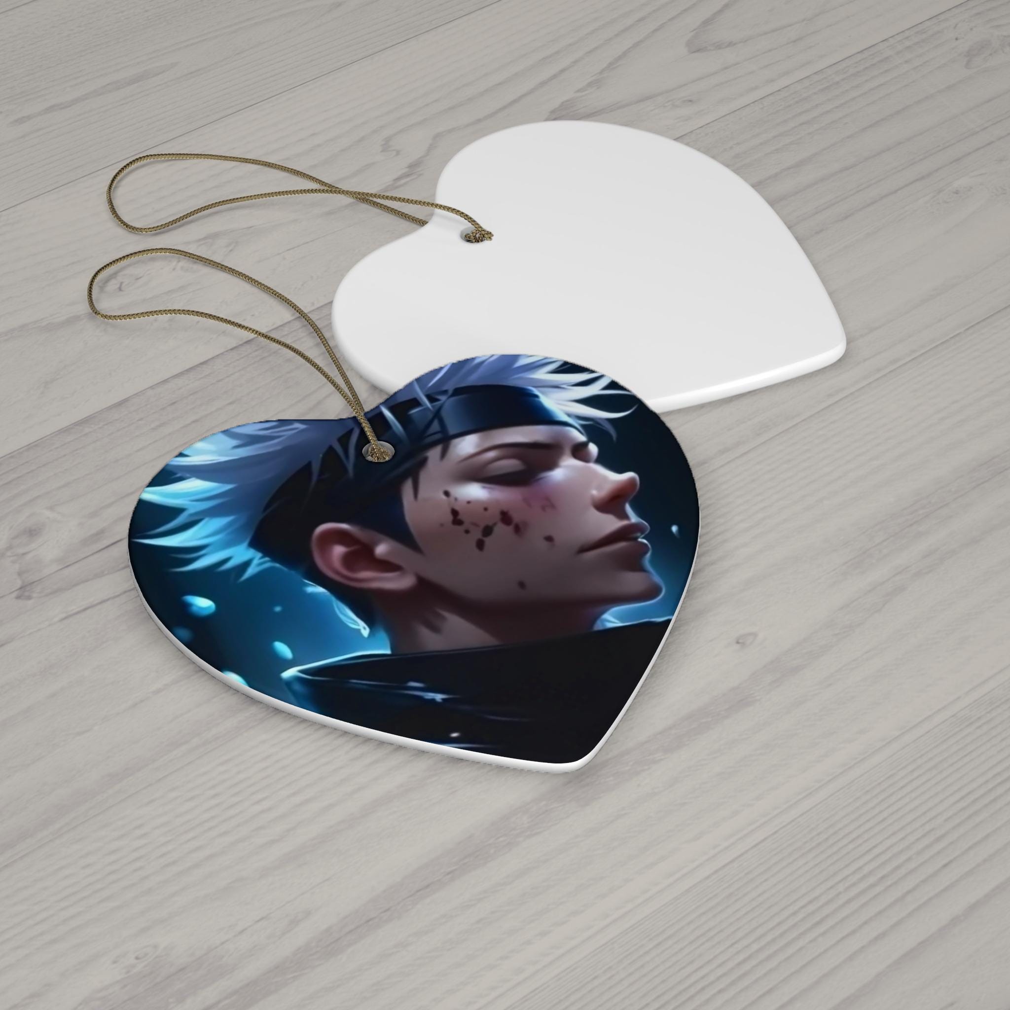 Satoru Gojo Ceramic Ornament, Anime Christmas Tree Decor, Holiday Gift ...