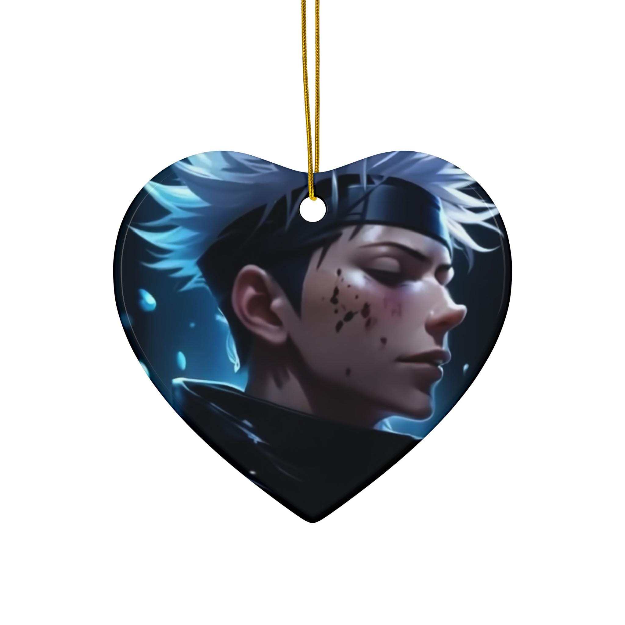 Satoru Gojo Ceramic Ornament, Anime Christmas Tree Decor, Holiday Gift ...