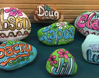 Name Rocks - Etsy