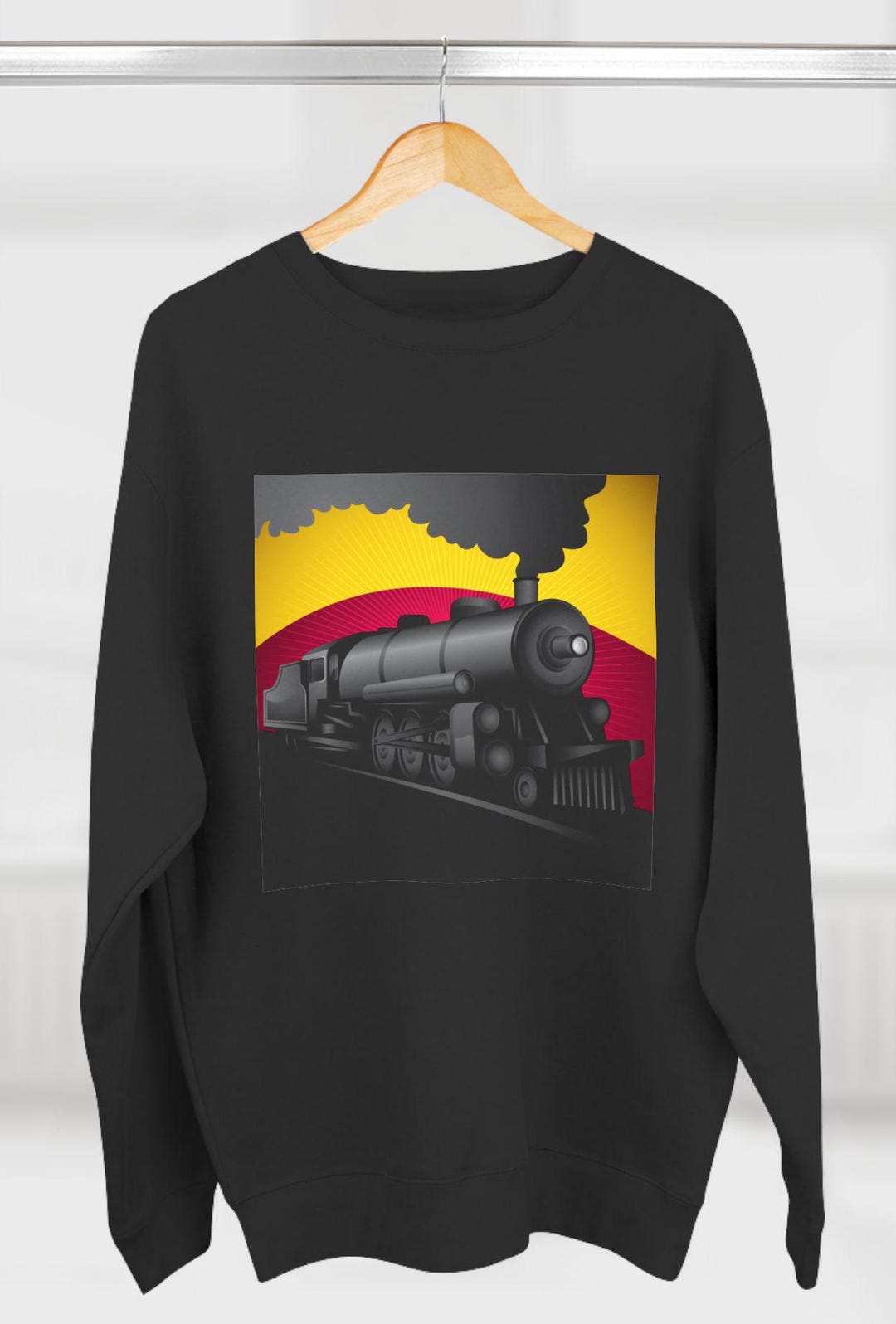 Vintage Train Crewneck Sweatshirt, Perfect for Train Lovers, Cozy Gift ...