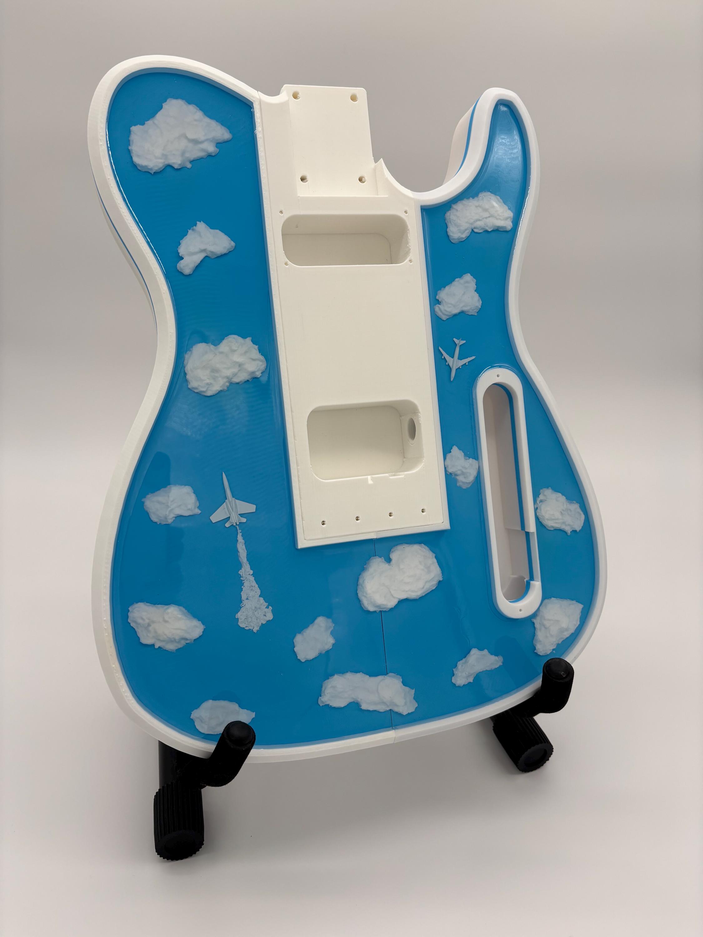 Custom 3D Printed Guitar Body Telecaster Sky - Etsy
