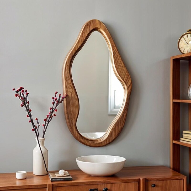 Wood Mirror - Etsy