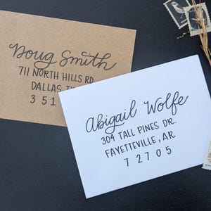 Envelope Calligraphy | Handwritten Addressing | Handlettered | Wedding ...