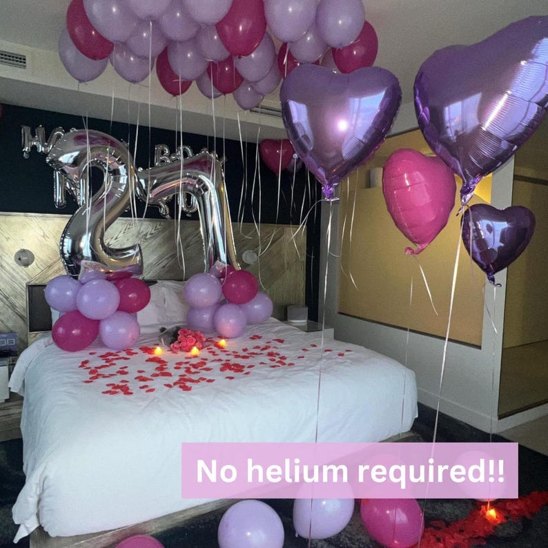 DIY Balloon Kit Birthday Hotel Room Surprise Setup Decor | Surprise ...