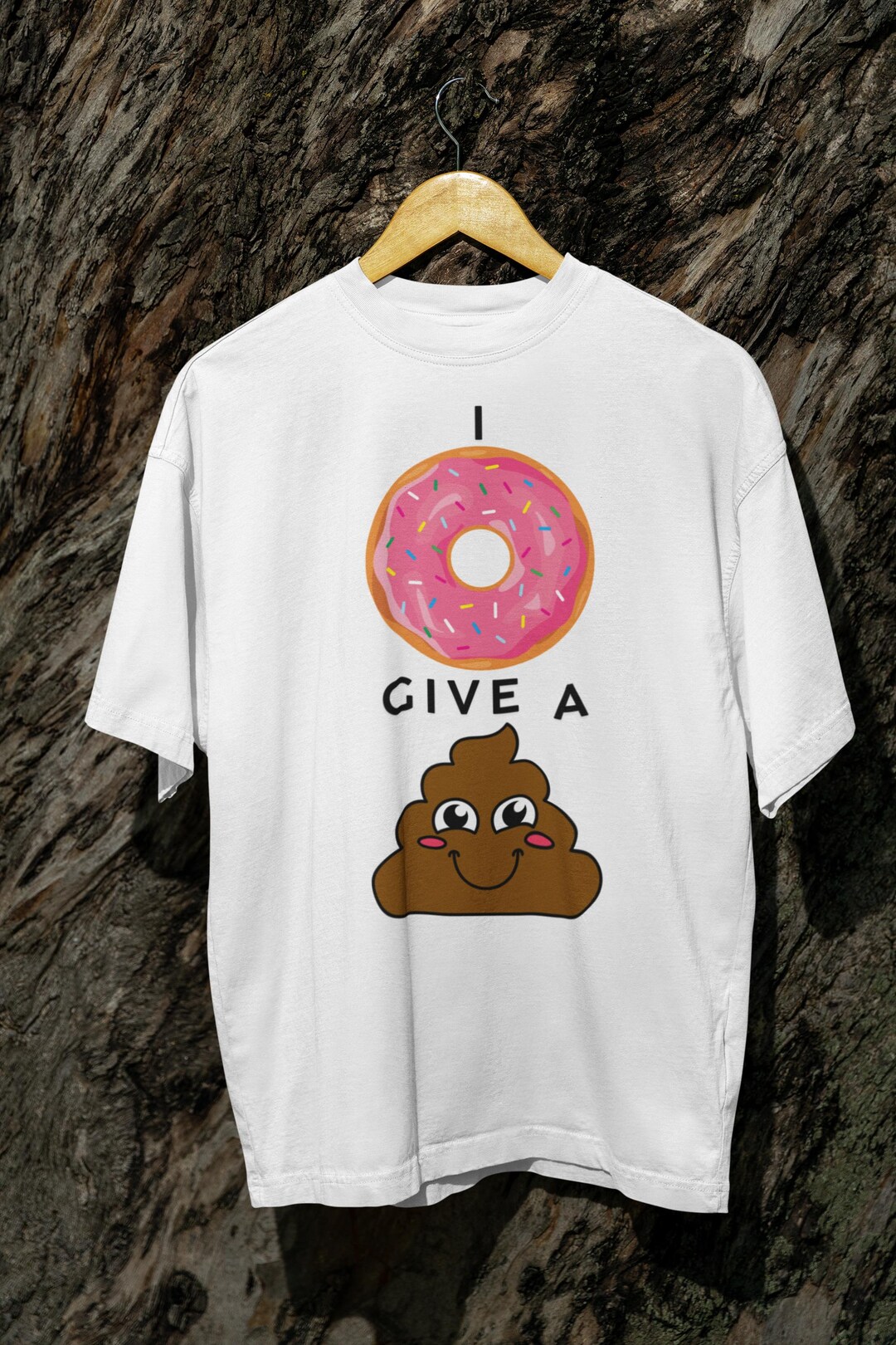 Cute Donut and Poop Emoji Friends T-shirt, Funny Graphic Tee, Unisex ...