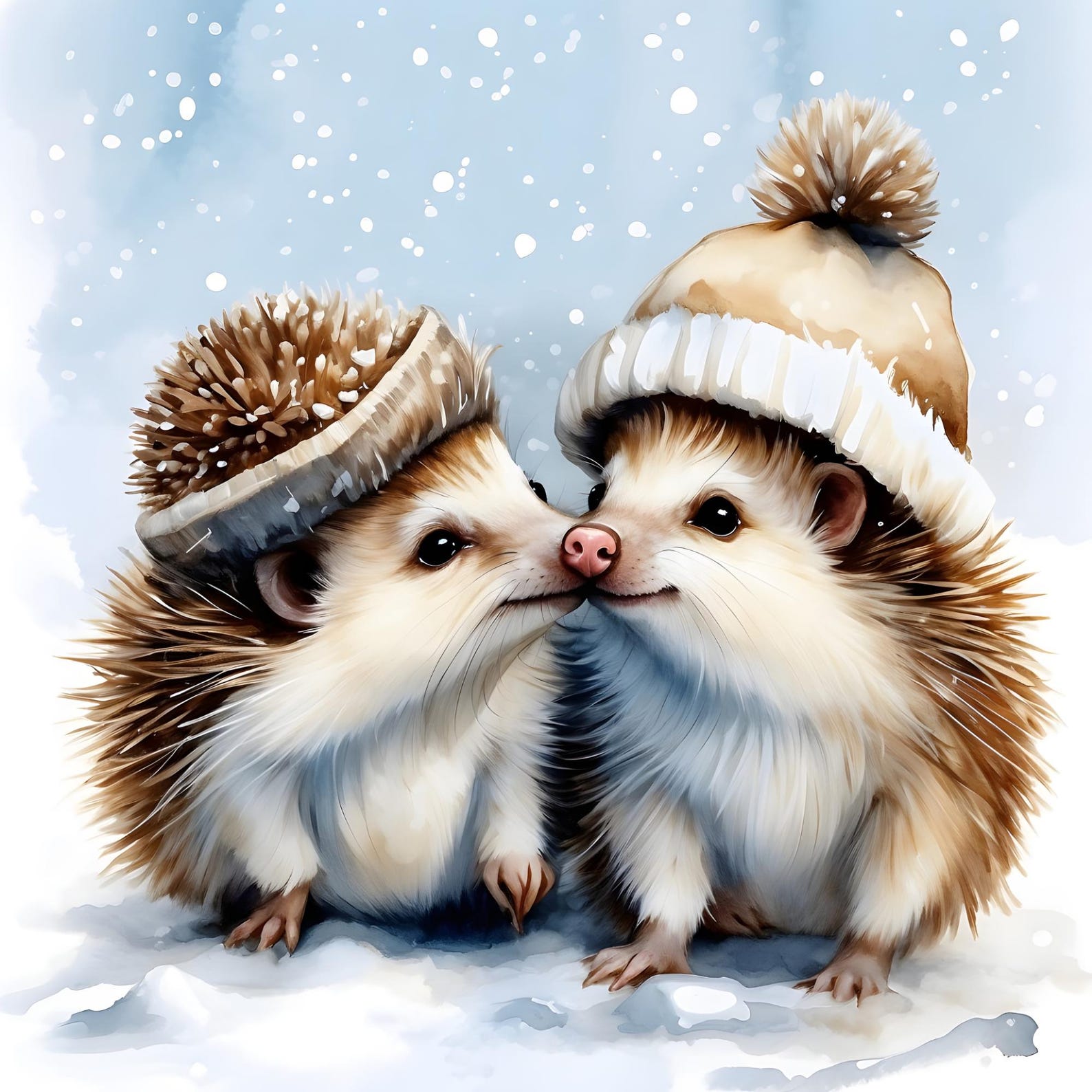 5 Hedgehog Watercolor Clipart - Driving Hedgehog - Cute Animals Driving ...