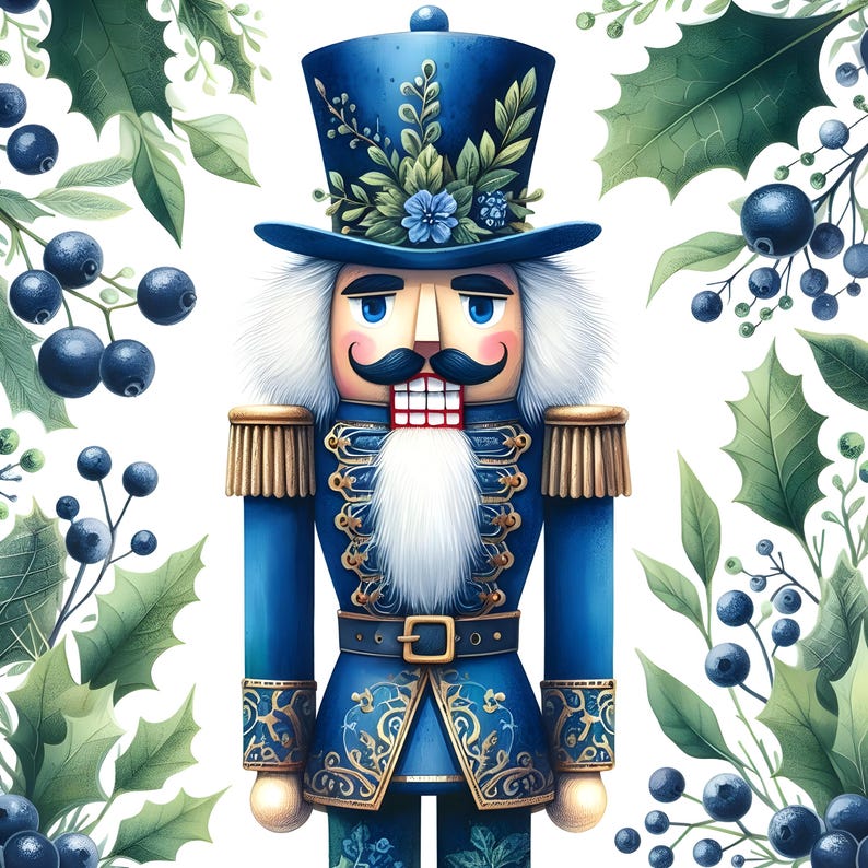 4 Nutcracker Clipart Nutcracker Soldier Blue Nutcracker Clipart - Etsy