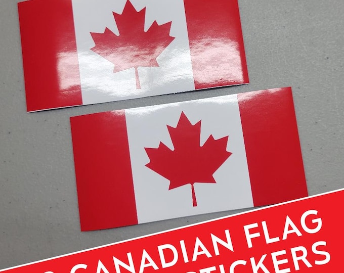 Canadian Flag Sticker Canada Flag - Etsy