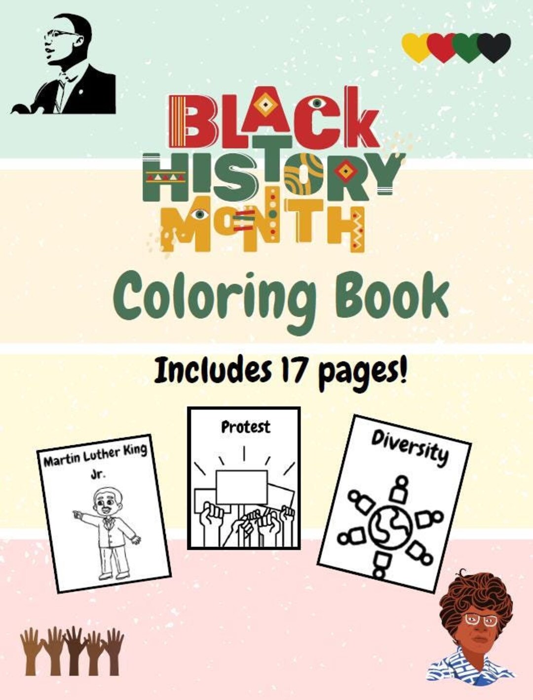 Black History Month Coloring Book Activity - Etsy