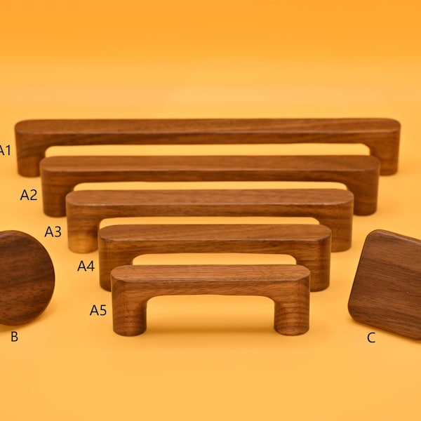 Wood Drawer Pulls - Etsy