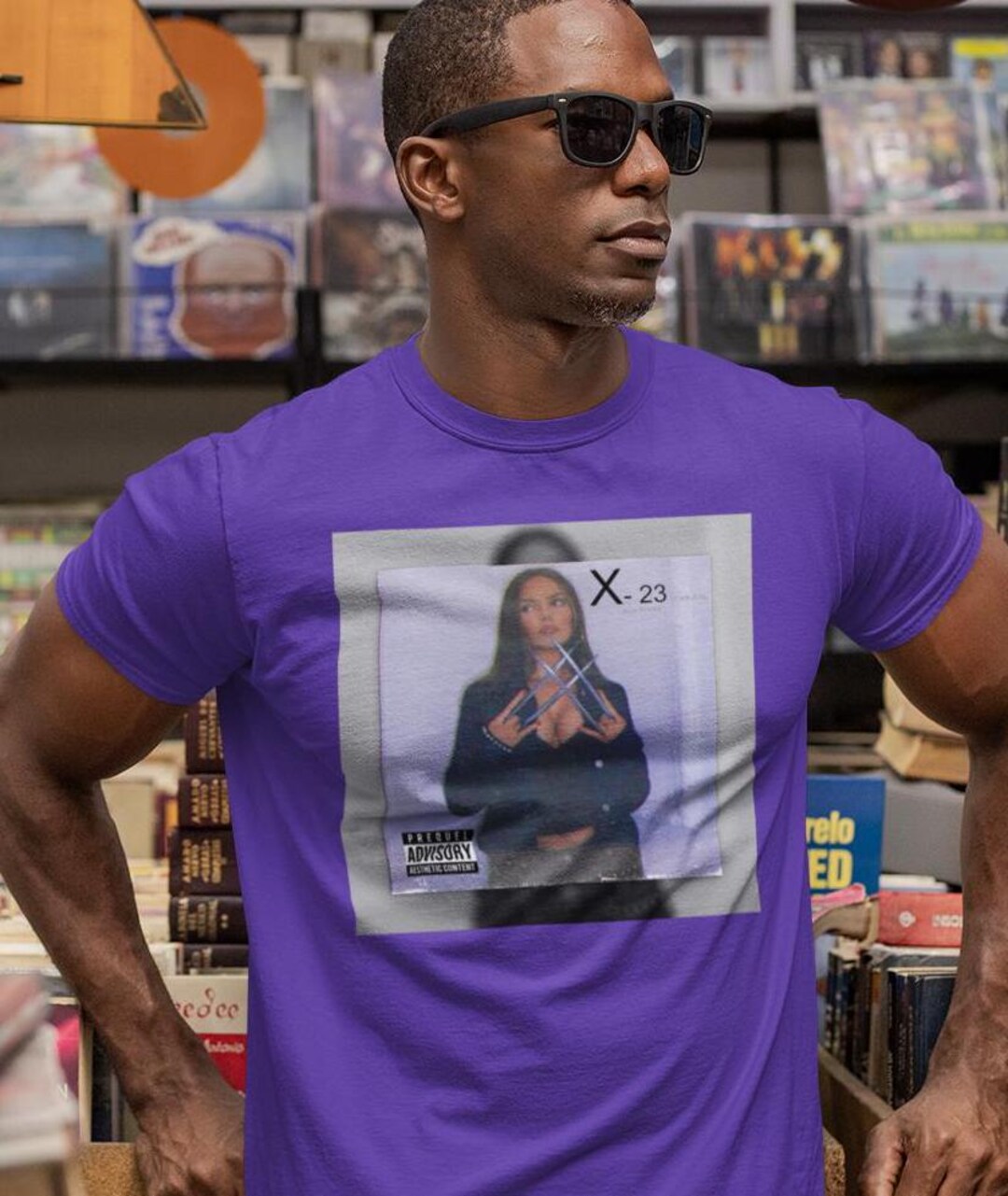 X-23 Laura Kinney Faux Album Cover Unisex Cotton Tee, Logan Deadpool ...