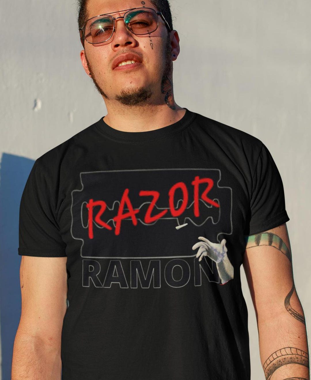 Razor Ramon Pro Wrestling Tribute Tee, Unisex Cotton Crew Shirt, Scott ...