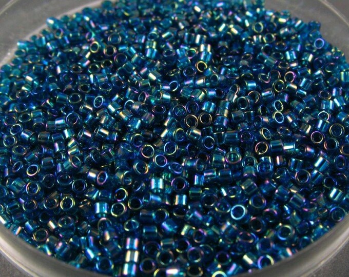 AIKO Precision Cylinder Beads Blue Zircon Transparent Rainbow - Etsy