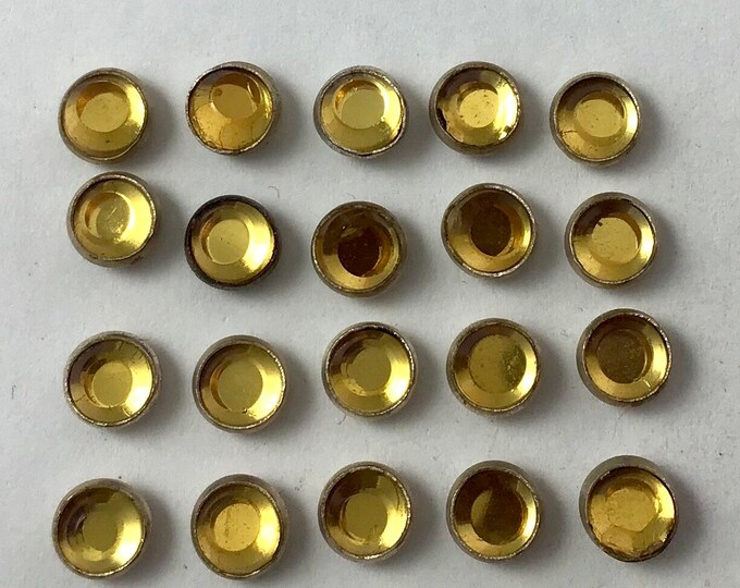 Vintage Rose Montee 5mm Sew Ons Honey/silver Setting - Etsy