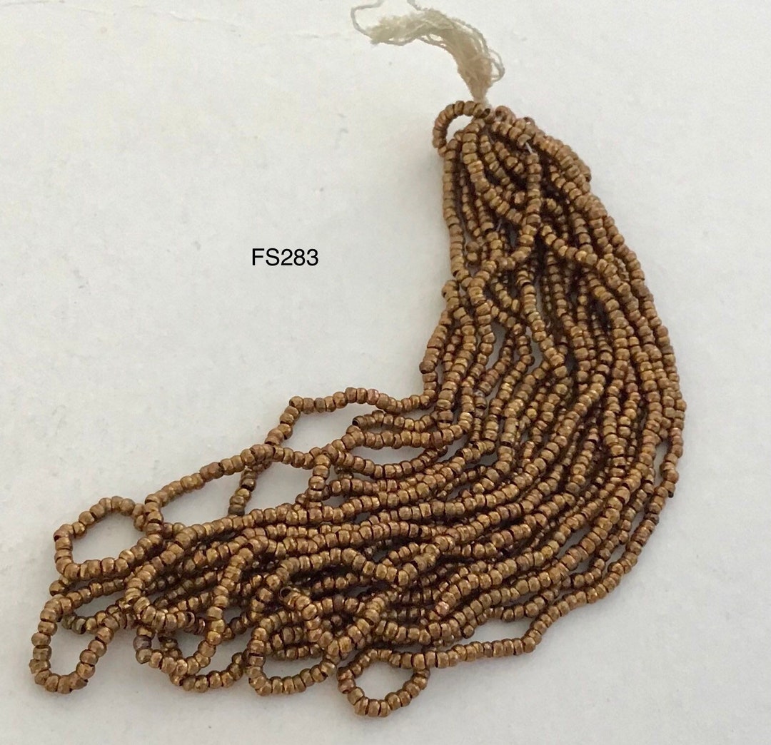 Antique Metal Micro Beads 1 Hank Bronze - Etsy