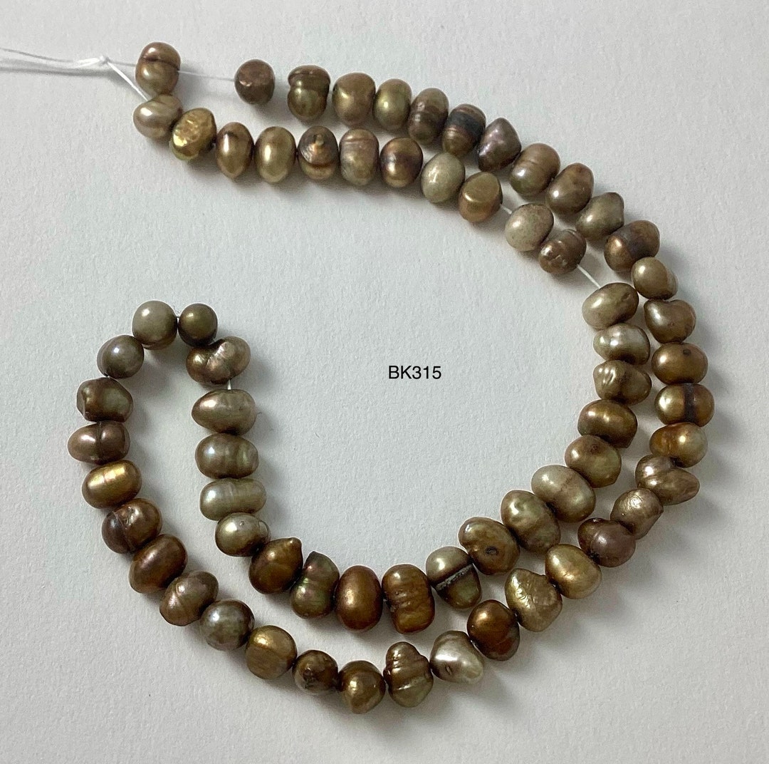 Vintage Freshwater Pearls Beige Brown Assortment - Etsy