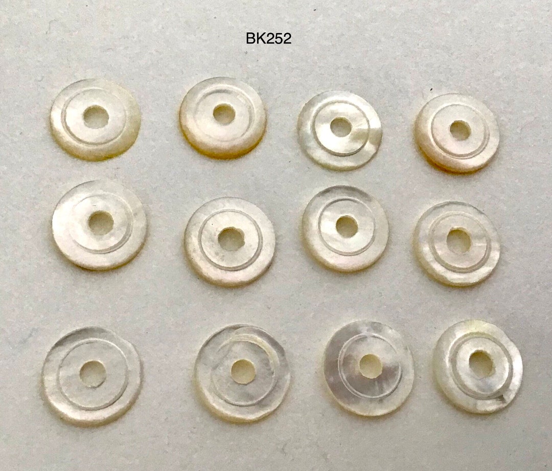 Vintage Shell Button Blanks 12 Pieces - Etsy