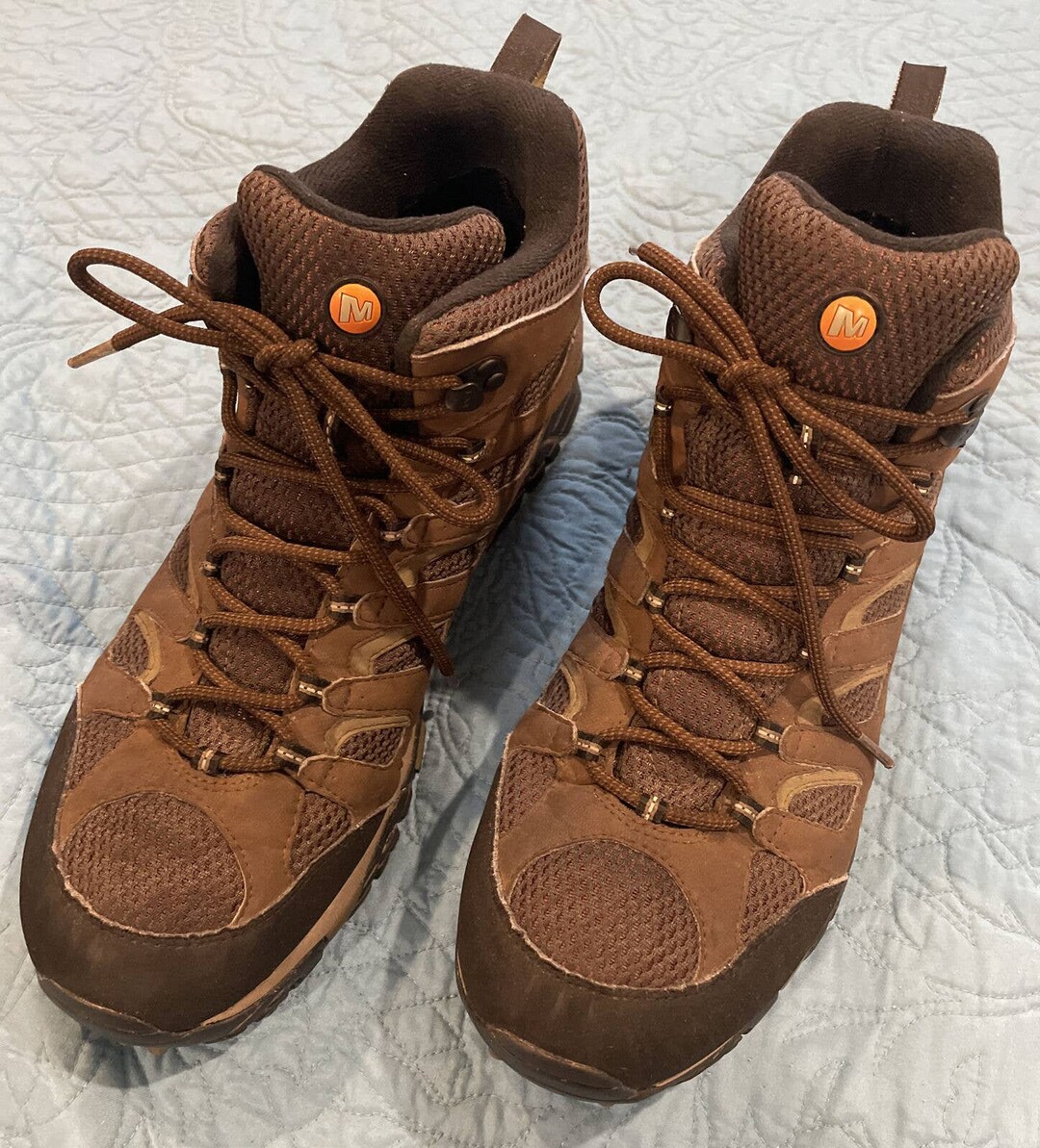 Merrell Mid Gore-tex Dark Earth Hiking Boots Shoe J87701 Mens Size 14 ...