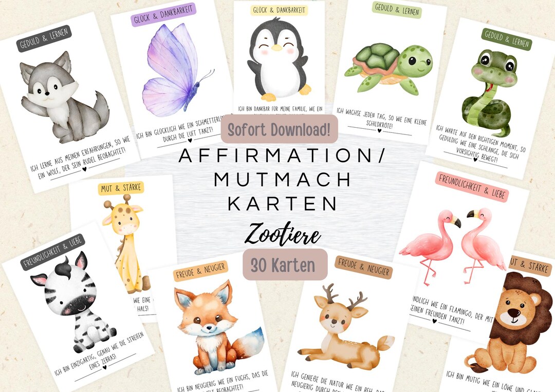 30 Children's Affirmation Cards | Encouraging Cards | Birthday ...