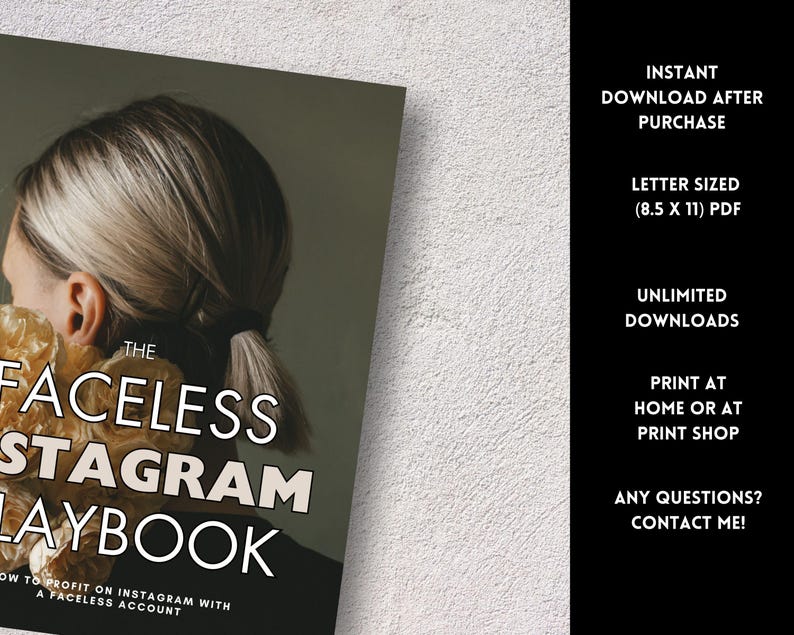 Faceless Instagram Playbook | Faceless Marketing Guide | Digital ...