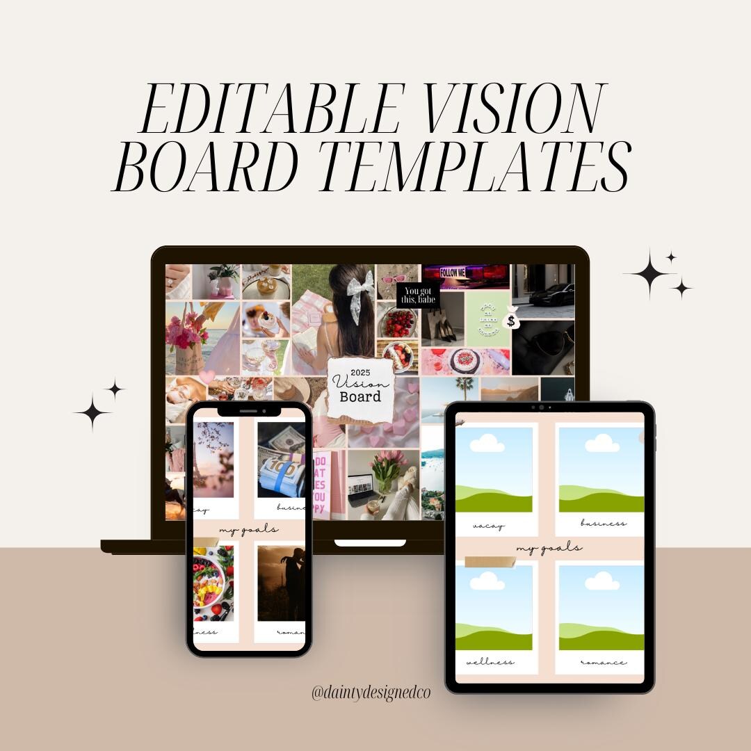 2025 Printable Vision Board Bundle With 800+ Printable Photos ...