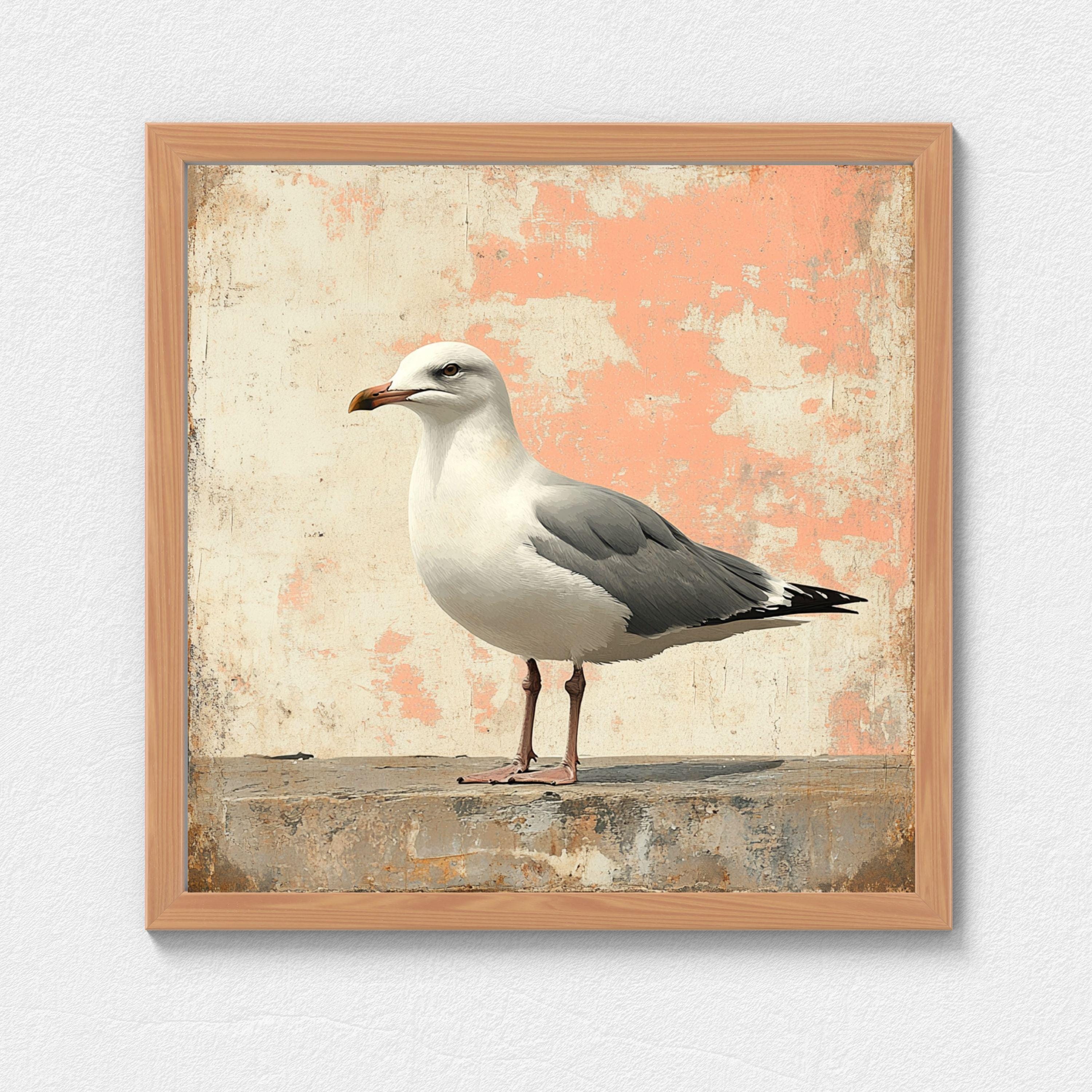 Square Vintage Maritime Art Set of 9, Printable Wall Art, Nautical ...