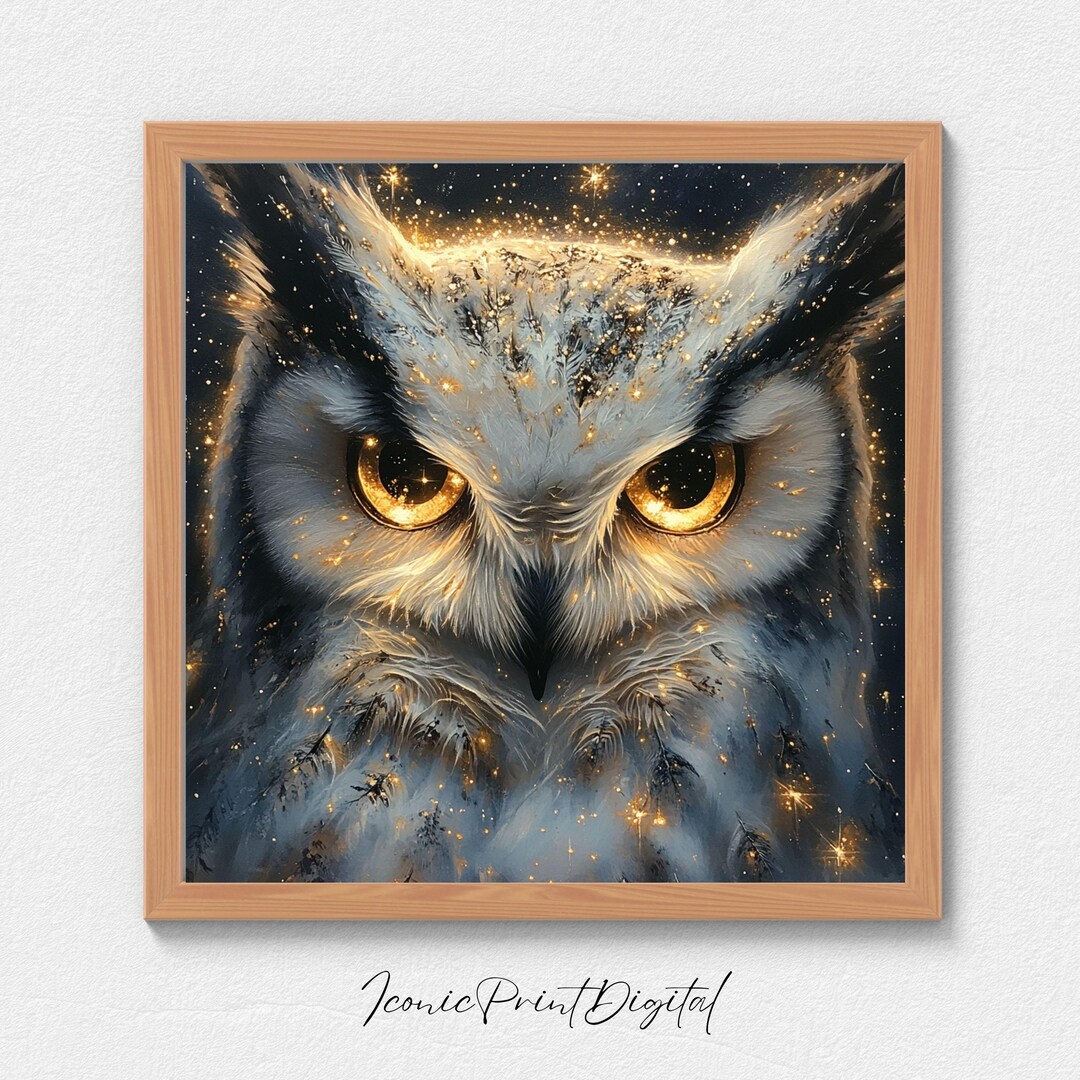 Harry Potter Abstract Wall Art, Hedwig the Owl Watercolor Printable ...