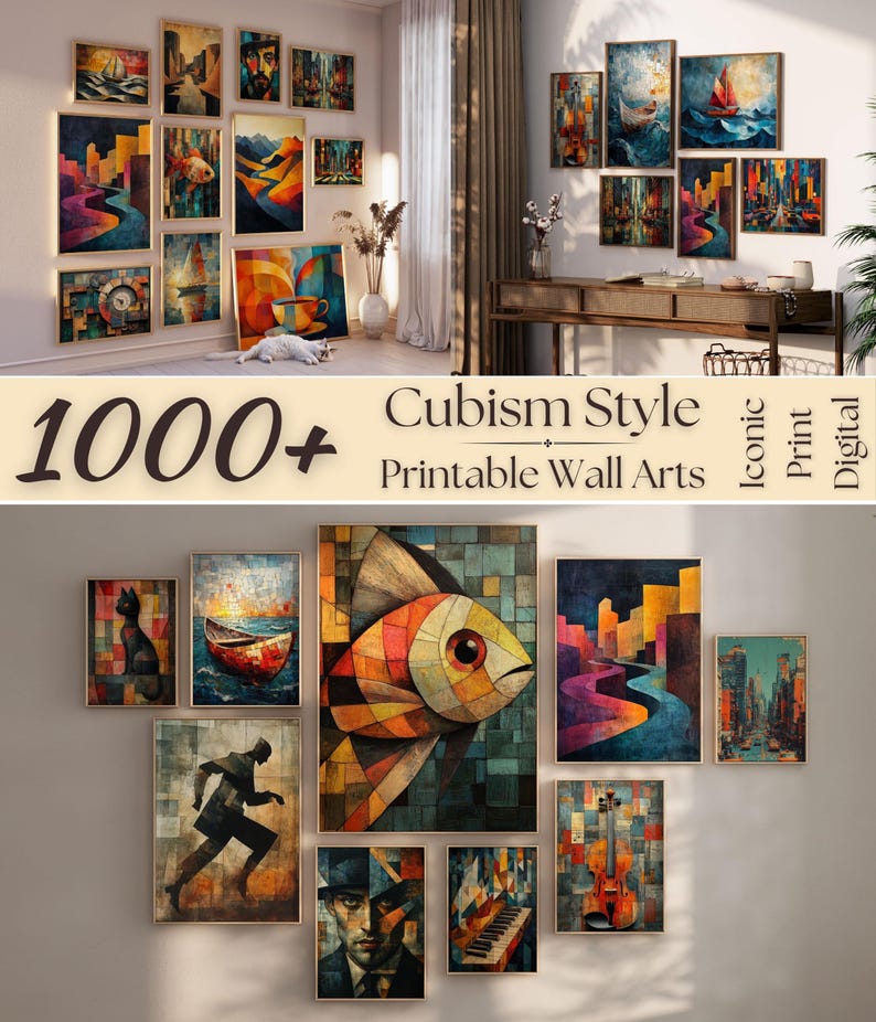 1000+ Cubism Wall Art Bundle, Modern and Artistic Printable Art Prints ...