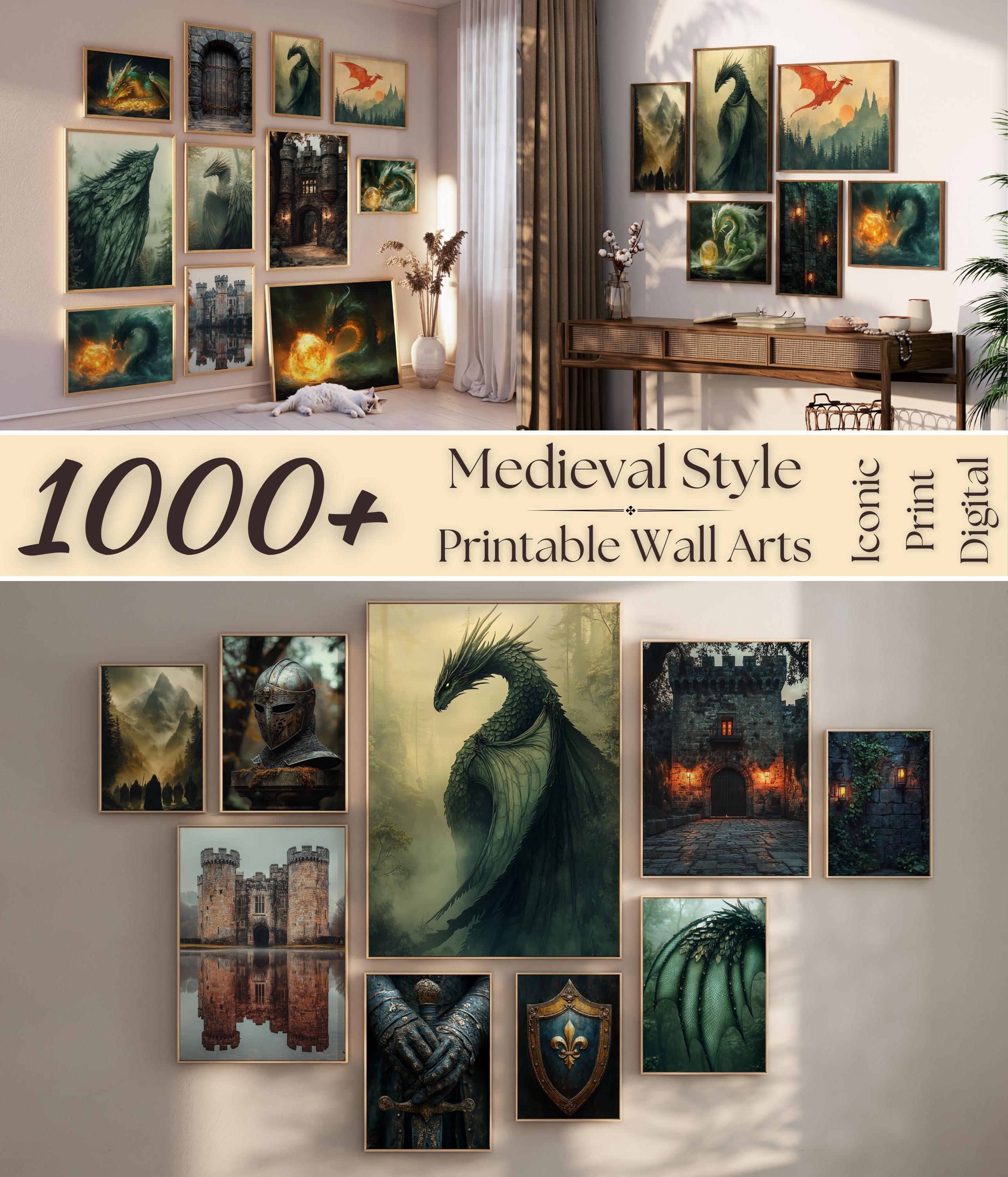 1000+ Medieval Wall Art Bundle, Historic and Elegant Printable Art ...