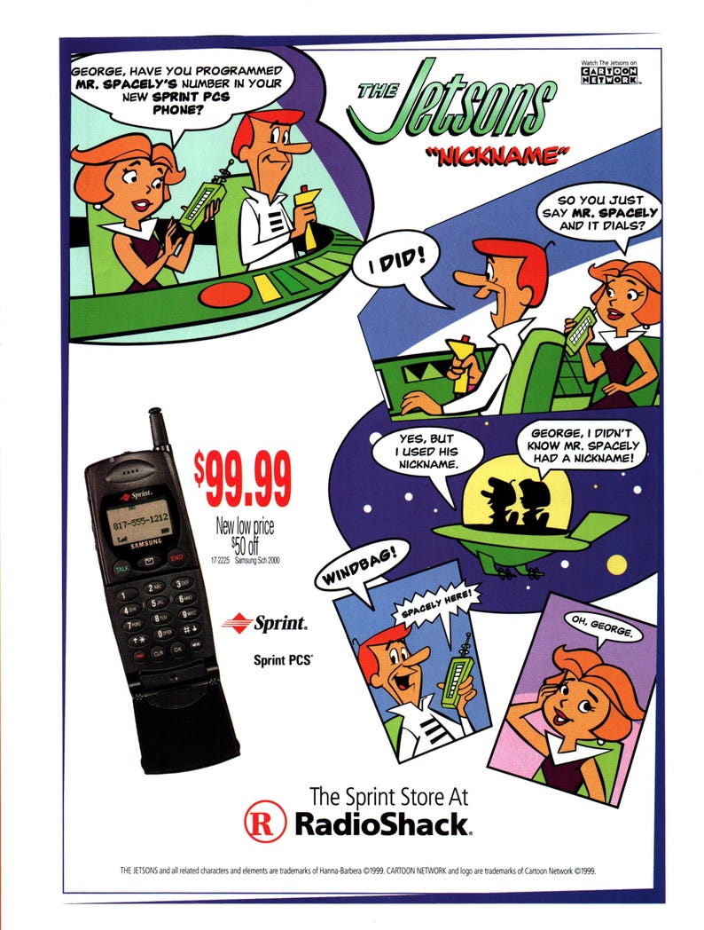 1999 - Radio Shack Ad - the Jetsons - Original Vintage Collectible - Etsy