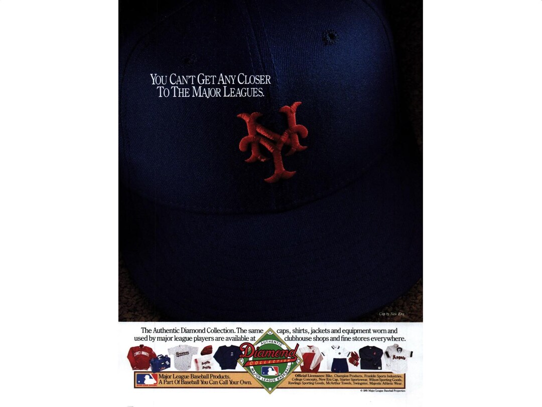1991 - Diamond Collection Sports Gear Ad - NY Mets - Original Vintage ...