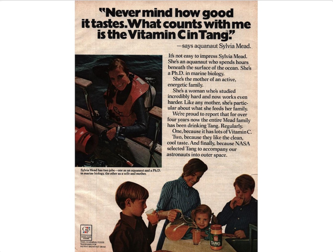 1972 TANG Orange Juice Ad Original Vintage Collectible - Etsy