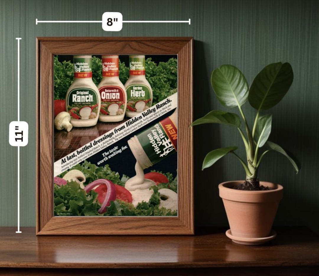 1984 Hidden Valley Ranch Ad Original Vintage Collectible - Etsy