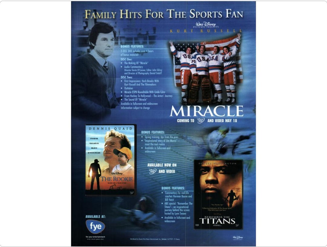 2004 - FYE Entertainment Store Ad - Sports Dvds - Original Y2k ...