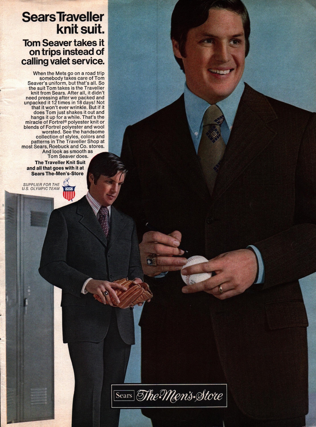 1972 Sears Suit Mens 70s Fashion Original Vintage Ad - Etsy