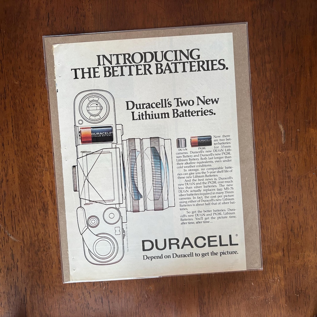 1981 - Duracell Batteries Ad - Original Vintage Collectible - Etsy