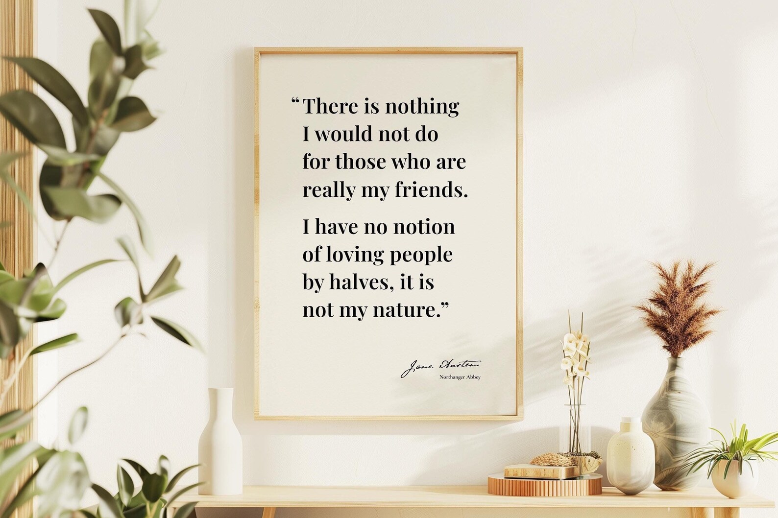 Jane Austen Quote Printable Poster Northanger Abbey Literature Reading ...