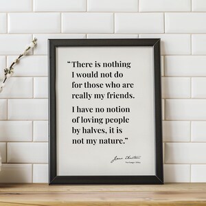 Jane Austen Quote Printable Poster Northanger Abbey Literature Reading ...