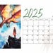 2025 Magic Watercolor Calendar Digital Download PNG & PDF, A2 Format - Etsy