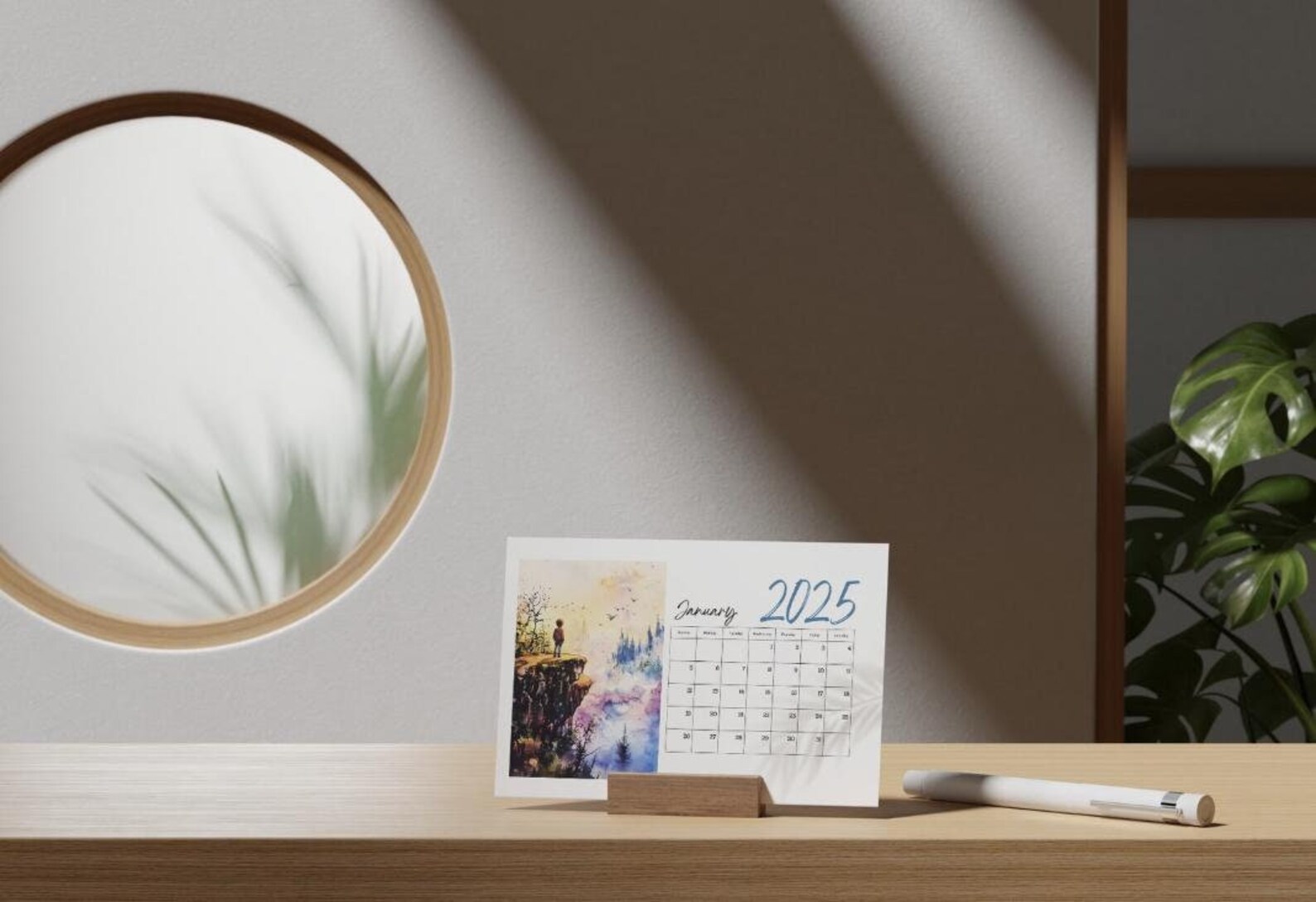 2025 Magic Watercolor Calendar Digital Download PNG & PDF, A2 Format - Etsy