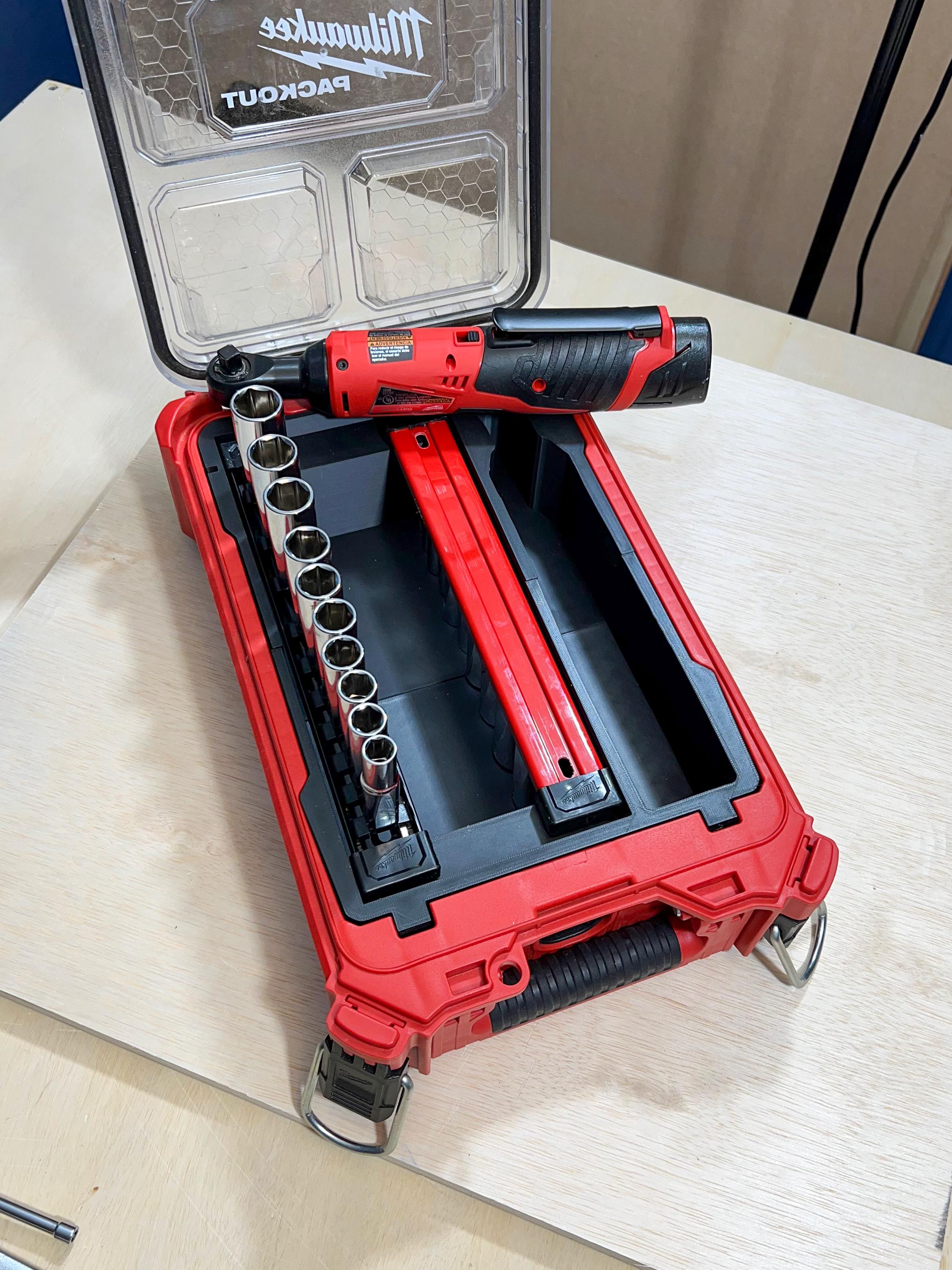 Milwaukee M12 Cordless Ratchet Packout Insert - Semi-hollow | Fits Both ...