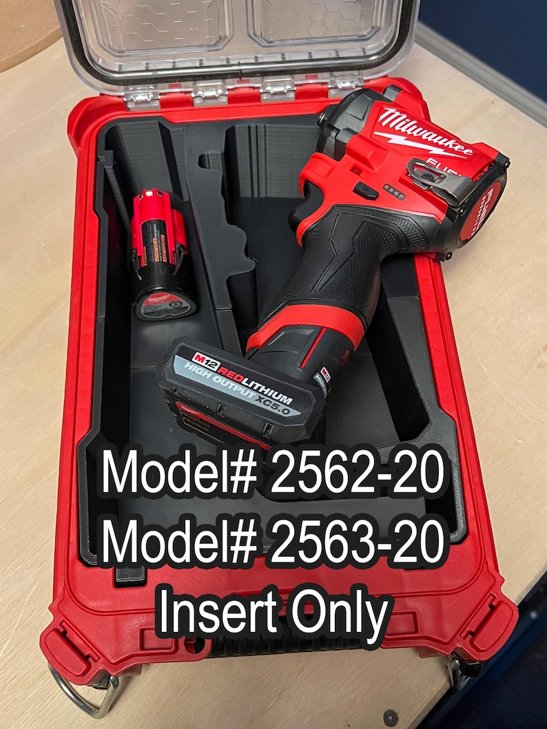 Milwaukee M12 Stubby Gen2 Impact 3/8" & 1/2" Packout Insert | Model ...