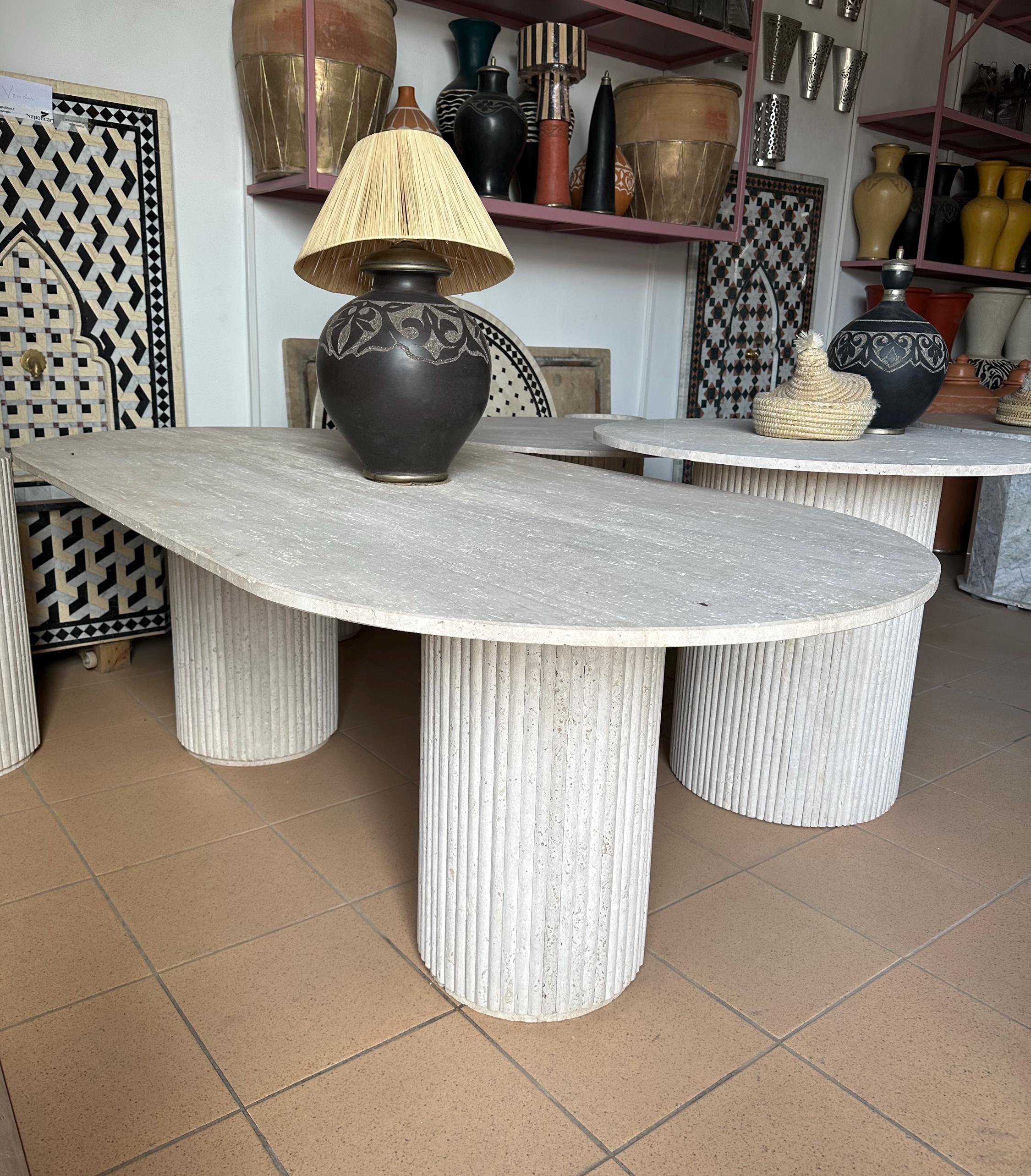 Travertine Table - Etsy