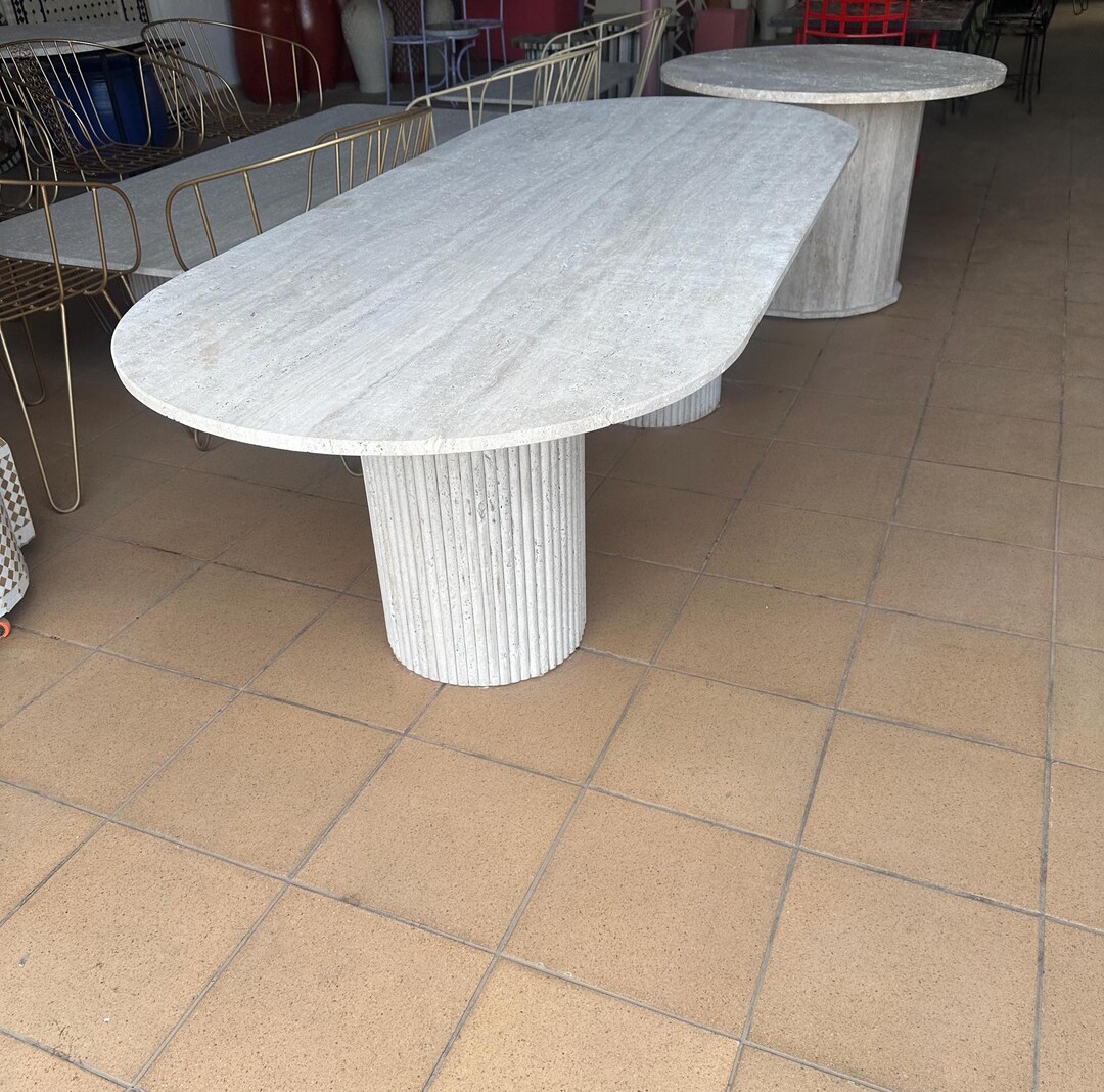 Travertine Table - Etsy