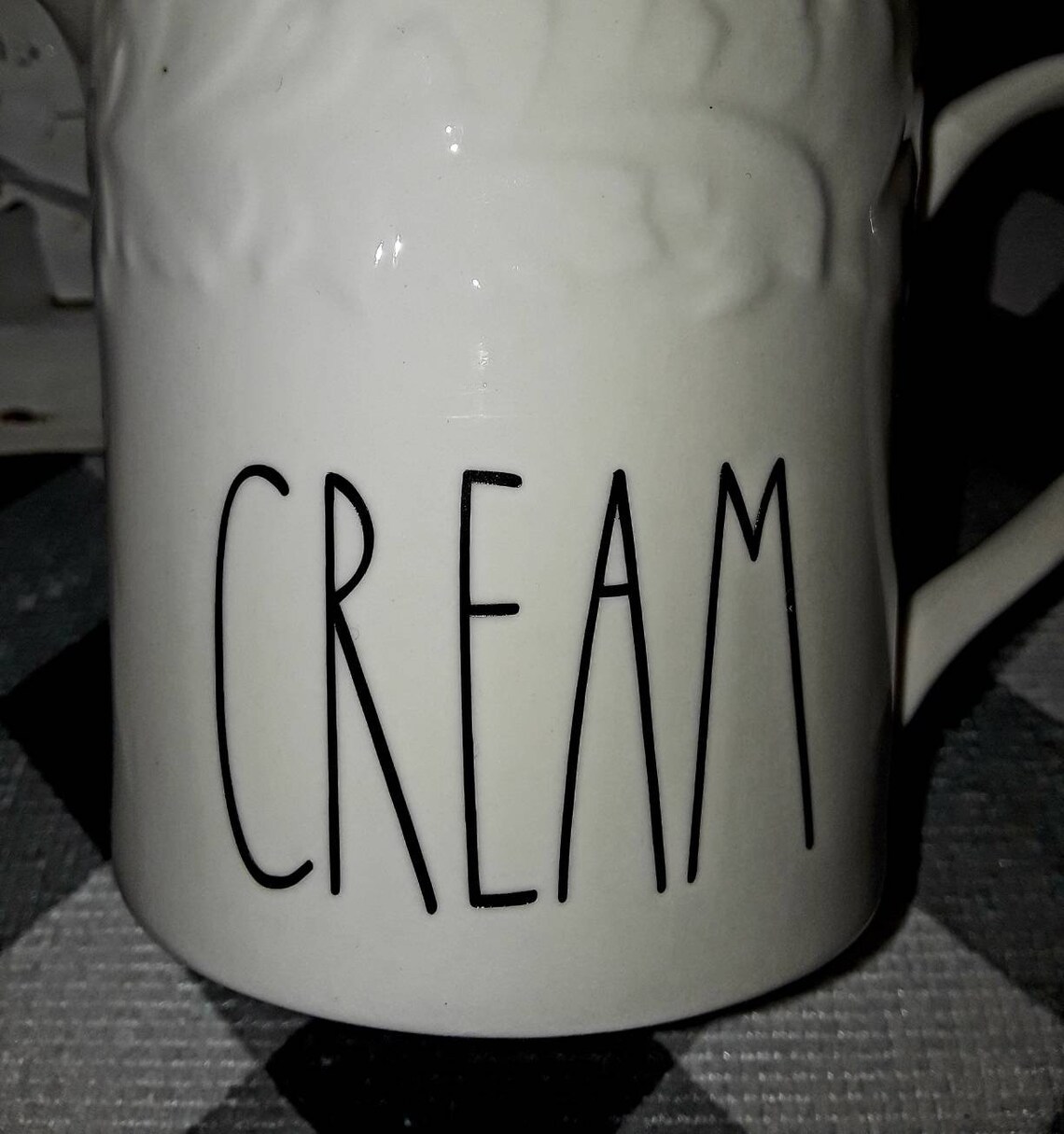 2 PC Rae Dunn Inspired DECALS ONLY Vinyl Farmhouse Cream & Sugar Set - Etsy